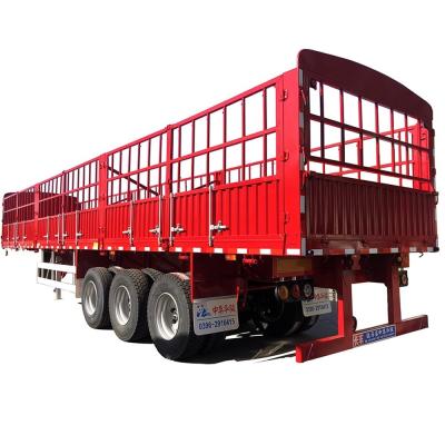 China Leading JUNLONG L400 3 Axle 40 Tons Fence Semi Trailer for Heavy-Duty Applications for sale