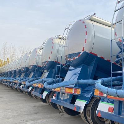 Cina Trasporto di polvere minerale 3 assi 45cbm Cimento semirimorchio Cisterna con asse Fuwa in vendita