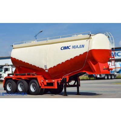 Cina Durabile CIMC HUAJUN 40CBM Serbatoio di cemento in polvere secca a sfuso Portatore 3 assi Cisterna semirimorchio in vendita