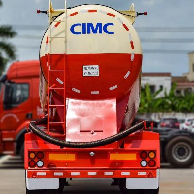 Cina Durabile CIMC HUAJUN 40CBM Serbatoio di cemento in polvere secca a sfuso Portatore 3 assi Cisterna semirimorchio in vendita