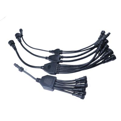 China Y Shape Wiring Waterproof Connector Cable IP67 for Outdoor LED for sale