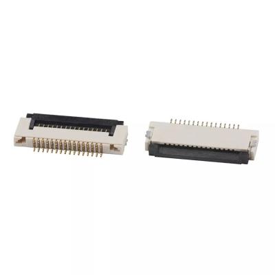 China Conector FPC de ângulo reto 1,5H e passo de 0,5 mm SMT ZIF tipo 4-60 pinos for sale