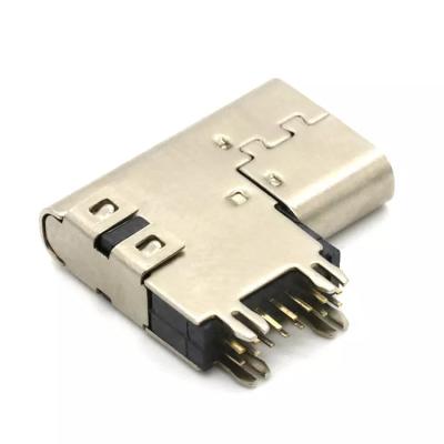 China Inserção Lateral Soquete Fêmea de 14 Pinos Porta de Carregamento 3.1 USB C Conector PCB Receptáculo SMT à venda