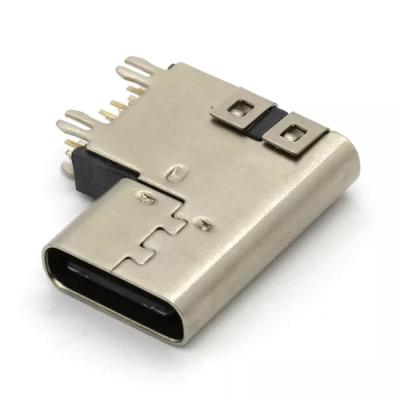 China Inserção Lateral Soquete Fêmea de 14 Pinos Porta de Carregamento 3.1 USB C Conector PCB Receptáculo SMT à venda