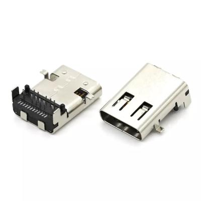 Cina Connettore femmina USB in lega di rame Presa USB 3.1 C tipo SMT a 24 pin in vendita