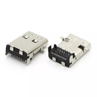 Cina Connettore femmina USB in lega di rame Presa USB 3.1 C tipo SMT a 24 pin in vendita
