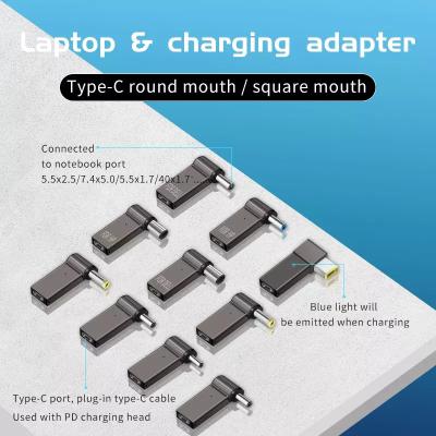 Cina Adattatore da 100 W tipo C a video rotondo a ricarica rapida maschio 18,5 V - 20 V in vendita