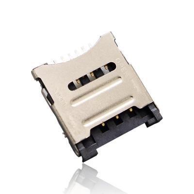 China 6P Micro SD Card Memory Connector SD / TF Socket for sale