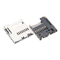China Push-Push Type Brass 9-Pin Micro SD Card Connector for Drone & PC for sale