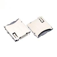 China Push-Push Type Brass 9-Pin Micro SD Card Connector for Drone & PC for sale