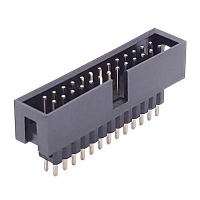 China 2.54mm Pitch Black 2x5pin Box Header Connector DIP Two-Row Pin Socket Customizable Headers & Wire Housings for sale