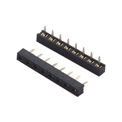 China 1.27mm Pitch Plastic Single/Dual Row Straight Plug for PCB Female Header Pin Socket for sale