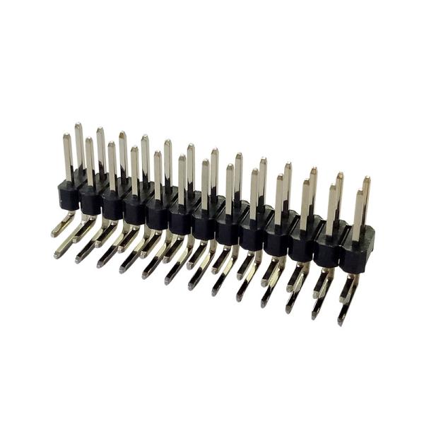 PA9T 이중 단일 행 복각 90도 핀 커넥터 핀 헤더 1.27 Mm 피치