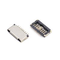 China Shorten Type UL94V-0 Micro SD Card Socket Middle Pin 1.5h TF Card Socket for sale