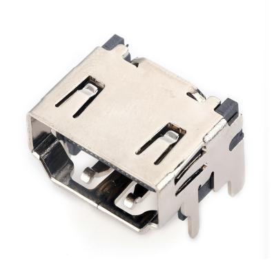 China 19 Pin Mini DP To HDMI Cable Connectors Adapter Type C Horizontal Socket Connector for sale