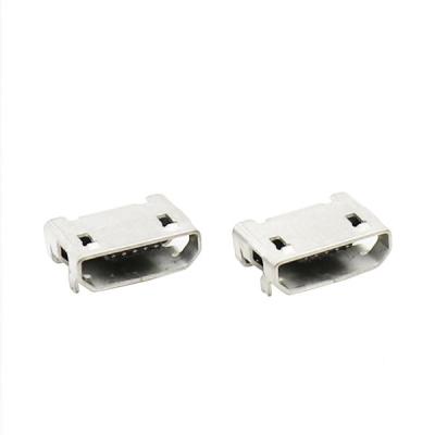 China Passo fêmea ROHS do jaque 6.4mm dos micro USB do telefone celular conectores da tabuleta 5P com cargo à venda