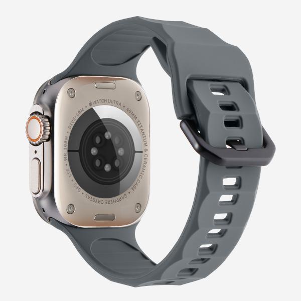 Quality Adjustable for Apple Watch Ultra 2 3 Silicone Strap IWatch Series 11 10 9 8 7 49mm 44mm 44mm 38mm Sport Wave Soft Watch Bands for sale