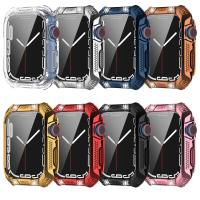 Quality Diamond Belt Drill + Tempered Film for Apple Watch 7 Screen Protector Bumper for sale