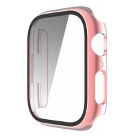 Quality Hot Selling Electroplated PC Tempered Glass Watch Cases for Apple Iwatch 7 41mm for sale