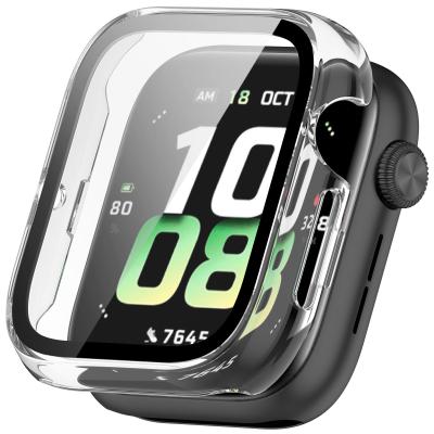 China Eraysun Tempered Glass+PC Case Cover for Honor Watch 5 Full Coverage Screen Waterproof Protective Watch Case for sale