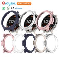 China Protector Watch Case for Amazfit Active 2 Full Coverage Frame HD Tempered Glass Screen Protector Shell Accessory for sale