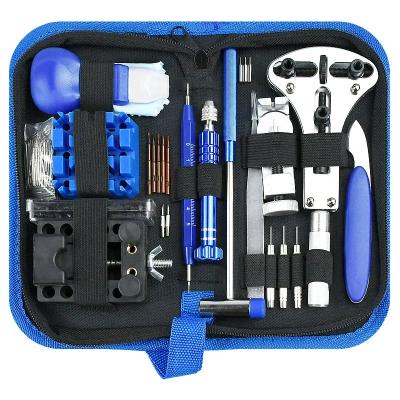 China Eraysun 185 Pcs Professional Watchmaker Link Pin Remover High Quality Multi-function PU Leather Bag Watch Repair Tool Kit Set for sale