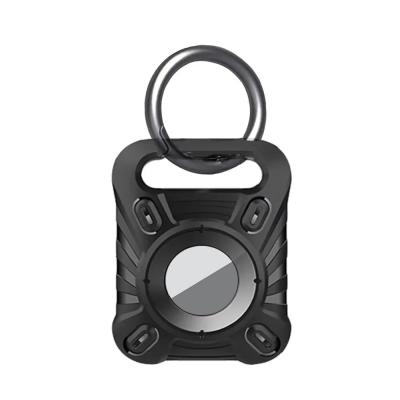 China Eraysun for Airtag Holder Silicone Case Protector Cover With Metal Keychain Anti-Scratch Fall Cover for Airtag Accessories Case for sale
