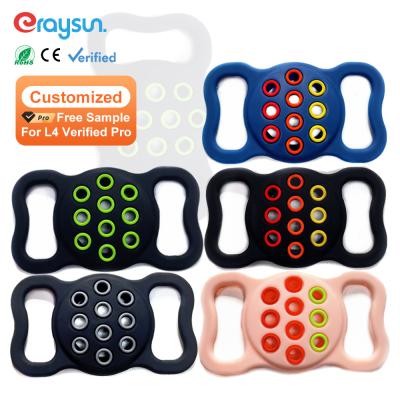 China Eraysun Silicone for Apple Airtags Solid Color Waterproof Dog Collar Holder Pet Cat Anti-lost Tracker Protective Cover Case for sale