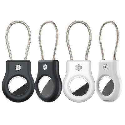 China Eraysun for Airtag GPS Tracker PC Hard Shell Protector Case for Air Tag Anti-Lost Device Wire Rope Keychains Smart Accessories for sale