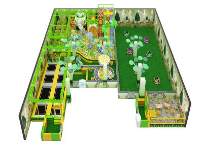 China Custom Pastel Macaron Indoor Entertainment Park Light Luxury Cartoon Style 6 in 1 Family Play Zones System for sale