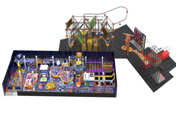 Quality Red Yellow Minimalist Sports Trampoline Castle Commercial Kids Indoor Fitness Playground for sale
