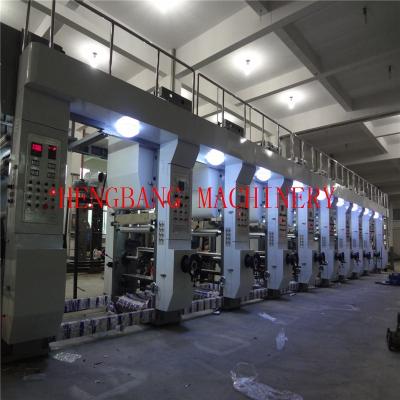 China Máquina de impressão da rotogravura da cor do plástico/papel do PE multi com dispositivo refrigerar de ar à venda