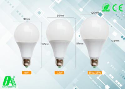 China Residential 3w 5w 7w 9w 12w 15w Plastic E27 Led Bulb , Aluminum Led Lights for sale