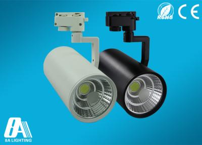 China Adjustable 24 Degree Beam Angle LED Track Lighting COB 20W Warm White 220V for sale