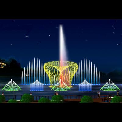 China Muzikale regenboogkleuren fonteinen vijver fontein draagbare dansende fontein Te koop