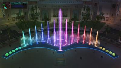 중국 컴퓨터 프로그래머 물 스프레이 노즐 공원 음악 물 분수 판매용