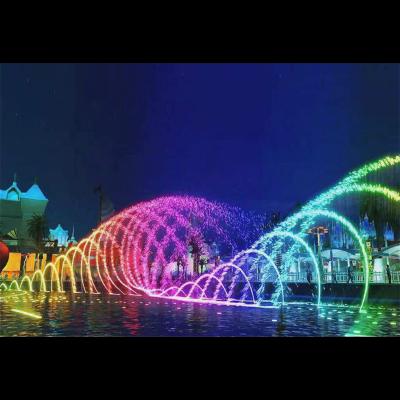 China led light drawing fountain computer controlled nozzle water fountain underwater light fountains for sale