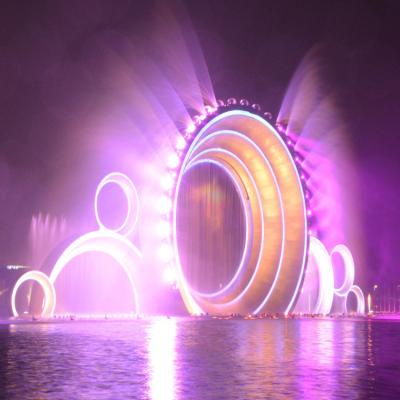 Cina Paesaggio multimediale O Show Lago Fontana d'acqua Acciaio inox 304 in vendita