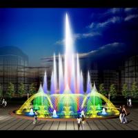 China Religious garden multimedia floating fountain for sale