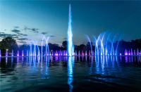 China DMX Control Modern Floating Fountain with Computer Programmer - 380V Power, Stainless Steel 304 Construction, 12-Month Warranty for sale