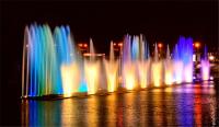 China DMX Control Modern Floating Fountain with Computer Programmer - 380V Power, Stainless Steel 304 Construction, 12-Month Warranty for sale
