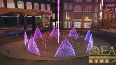 China Effortlessly Control the Music and Colors of Our Stainless Steel 304 Floor Fountains for sale