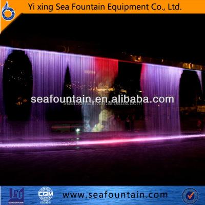 China Onsite Training Outdoor Music Digital Water Curtain Colorful for sale