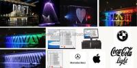 China color changing waterfall fountain for enjoy for sale
