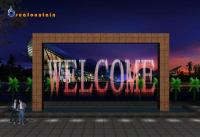 China color changing waterfall fountain for enjoy for sale