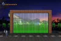 China LED Light Digital Water Curtain Fountain with 24V LED Lighting and 12-Month Warranty for Custom Urban Installations for sale