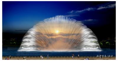 China Outdoor 30M Laser Projector Show Water Screen Movie Hotel for sale