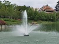 China Park Moving Floating Portable Fountain Multicolored Stainless for sale