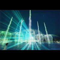 China High Pressure Program Floating Dancing Fountain 70m×30m with Stainless Steel 304 and 220V/380V Voltage for sale