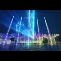 China High Pressure Program Floating Dancing Fountain 70m×30m with Stainless Steel 304 and 220V/380V Voltage for sale